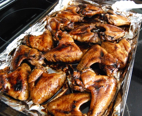Glazed Balsamic Chicken Wings » The Daily Dish